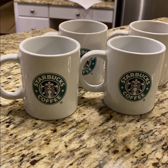 Starbucks | Kitchen | Starbucks Set Of 4 Coffee Mugs | Poshmark